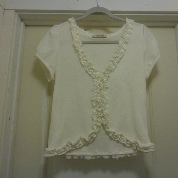 Romy | Tops | Romy Romantic Ruffles Knit Blouse M | Poshmark